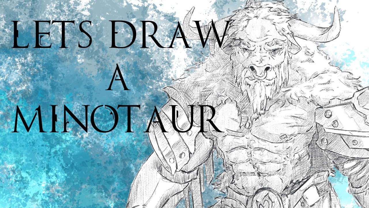Lets Draw A Minotaur - YouTube