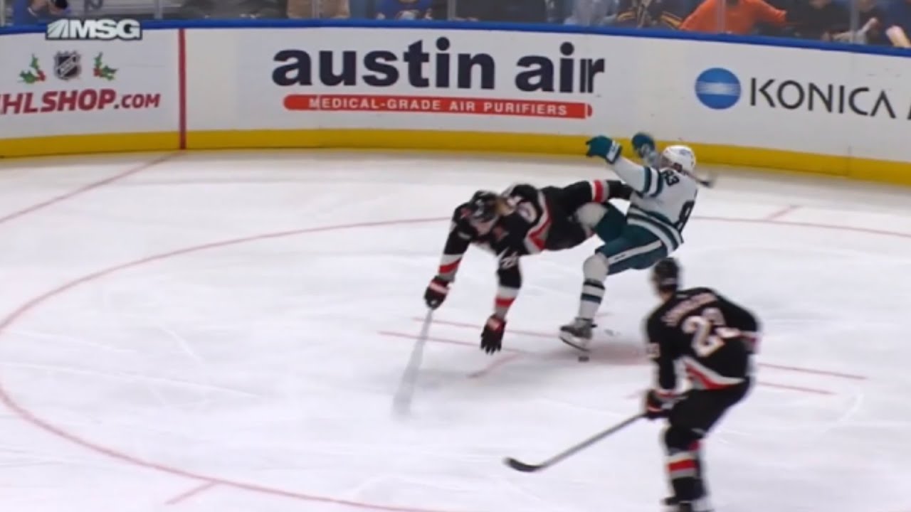 Rasmus Dahlin Hits Matt Nieto - YouTube