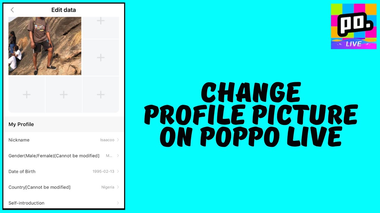 How to Change Profile Picture On Poppo Live - YouTube