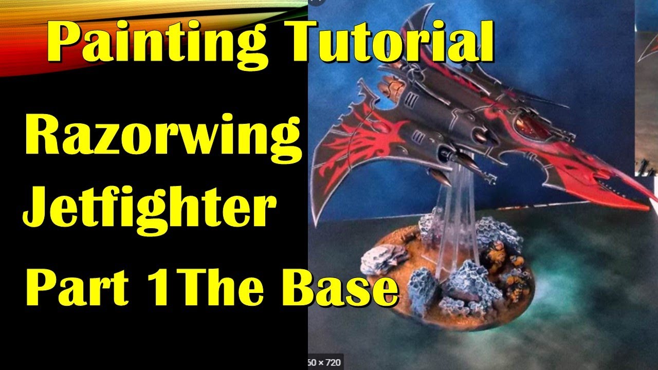 Razorwing Jetfighter Painting tutorial, part 1 Scenic Base - YouTube