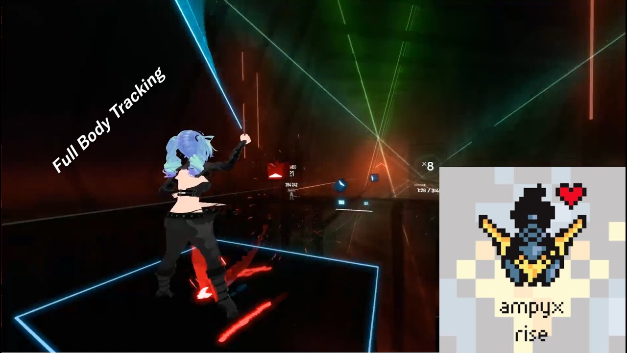 Beat Saber | Ampyx Rise - Expert + {Full Body Tracking} - YouTube
