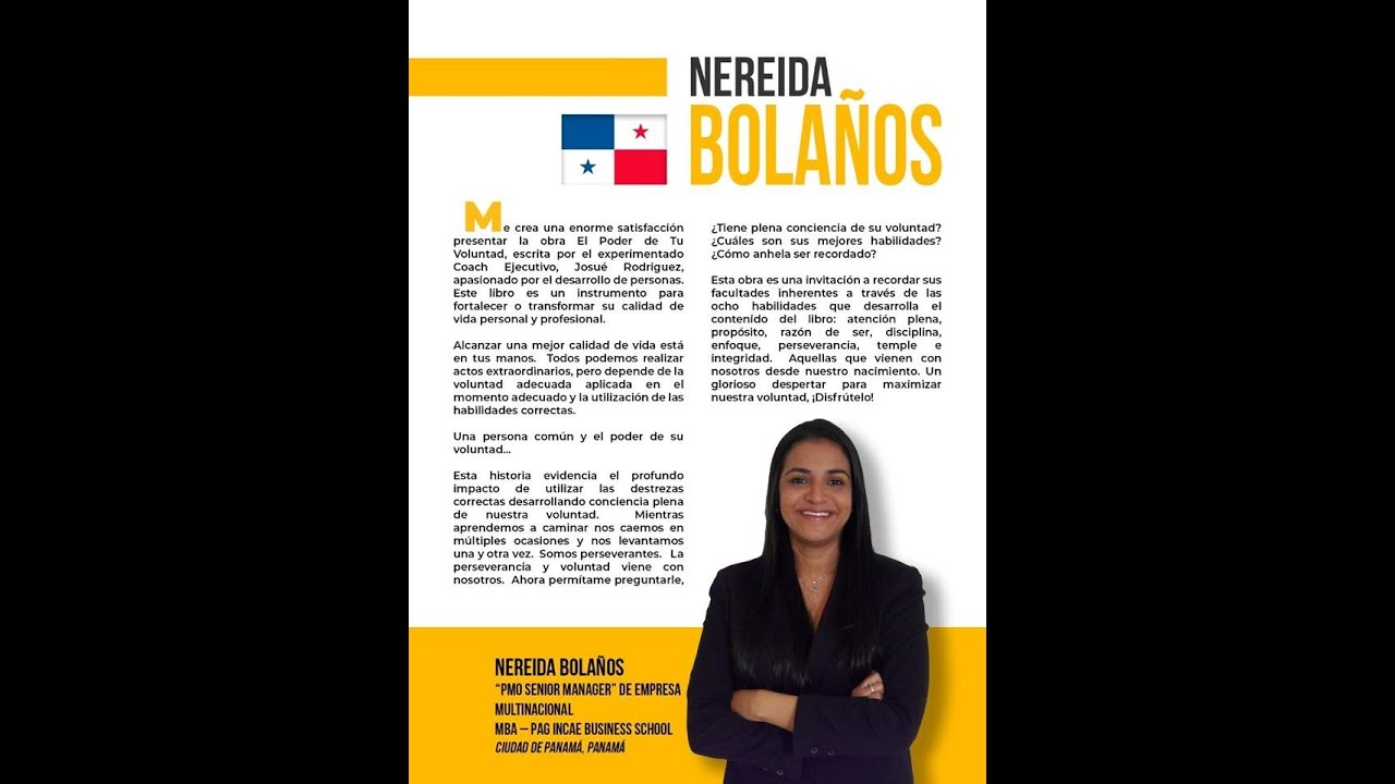 Desde Panamá, Nereida Bolaños con un prólogo para El Poder de tu ...