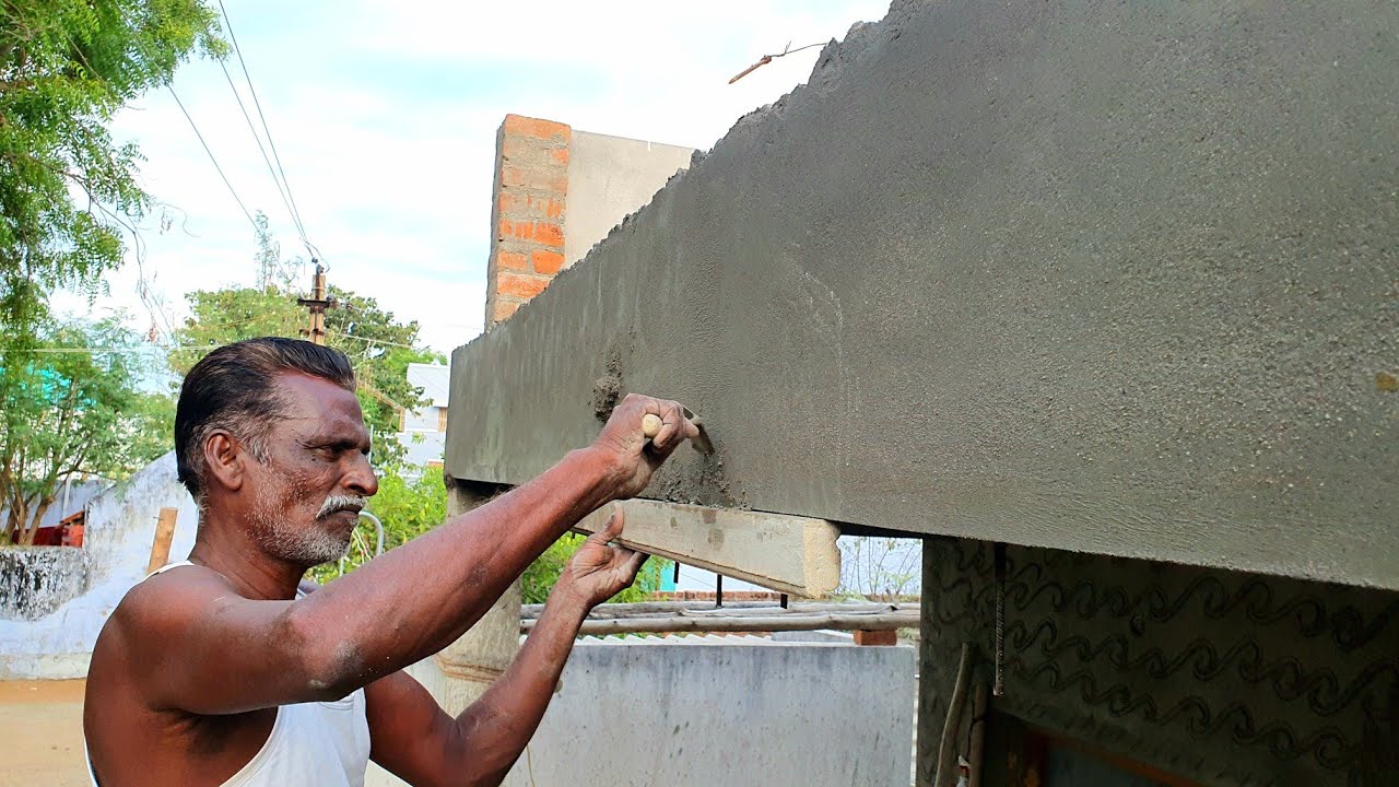 Plastering Techniques _Building Beam plastering work in Easy way ...