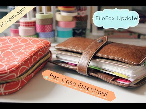 My Updated Filofax Setup! + my essential pens + a GIVEAWAY!!! - YouTube