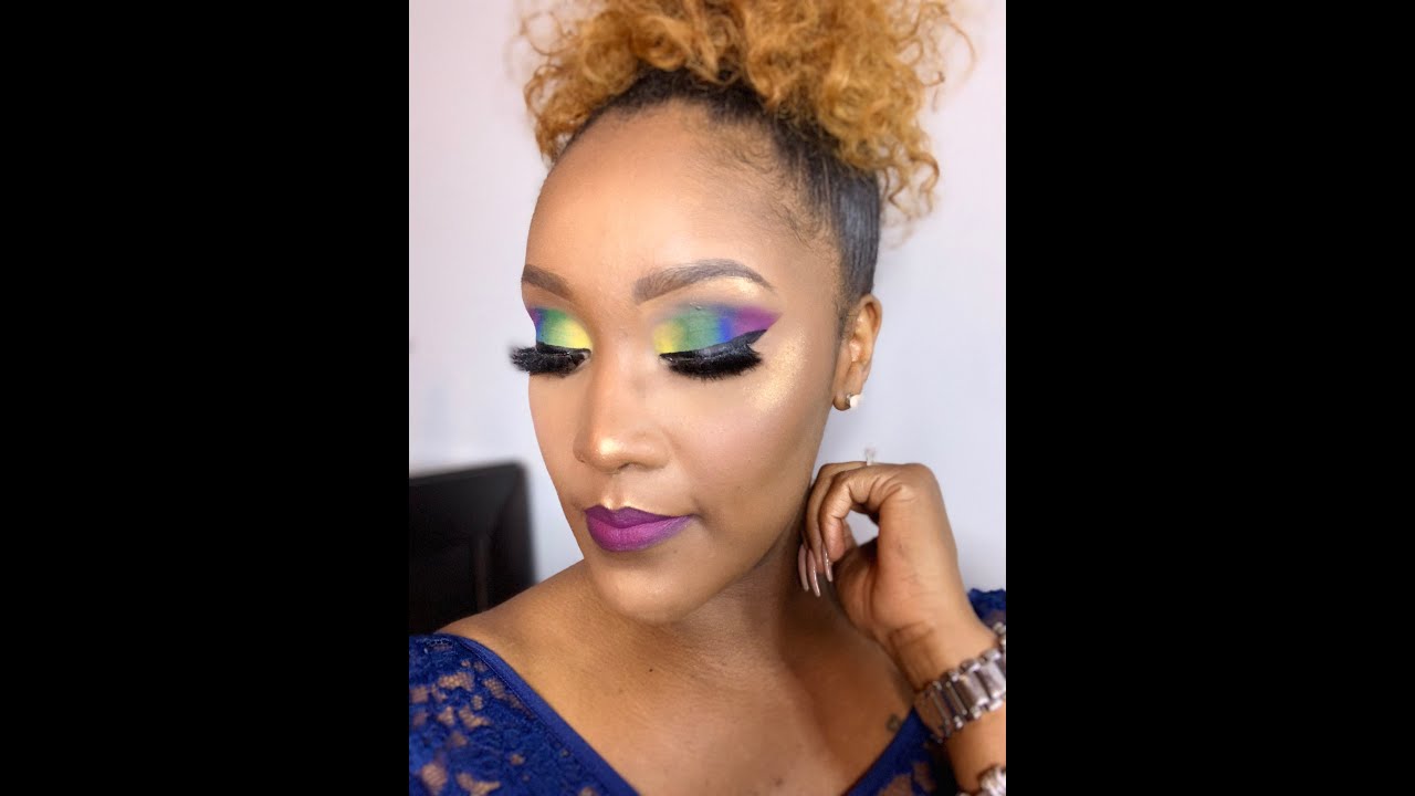 Colorful Eye Mini Makeup Tutorial - YouTube