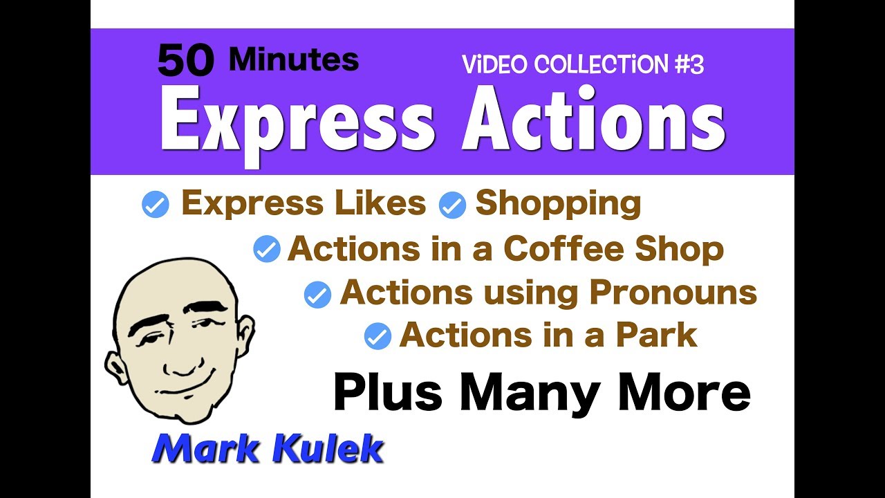Express Actions in English - video collection #3 | English for ...