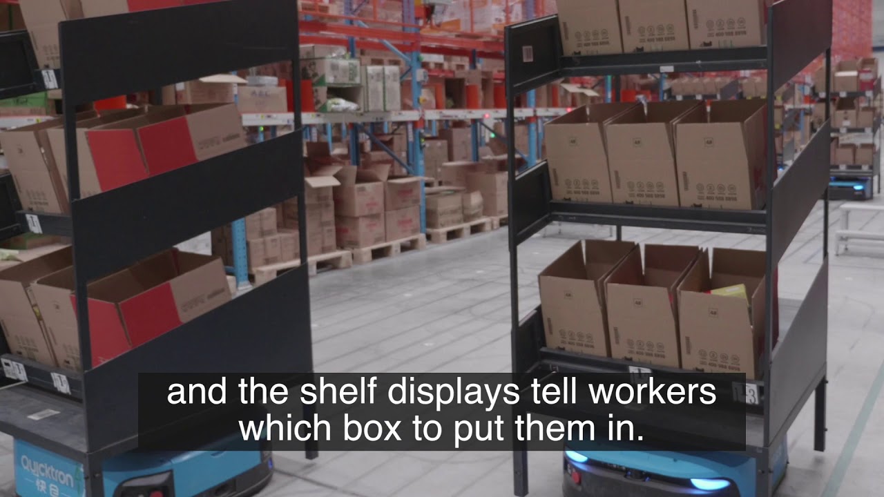 Alibaba Cainiao Automated Warehouse - YouTube