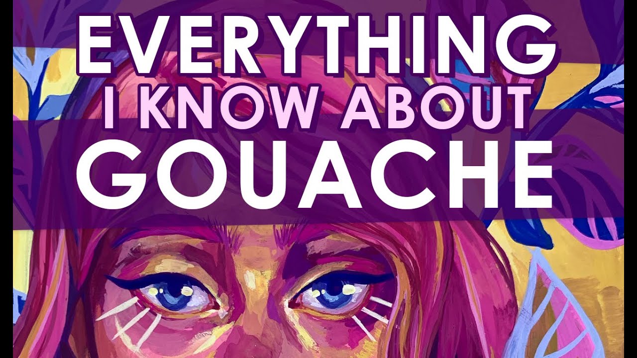 HOW I USE GOUACHE | Basic Gouache Tips For Beginners - YouTube