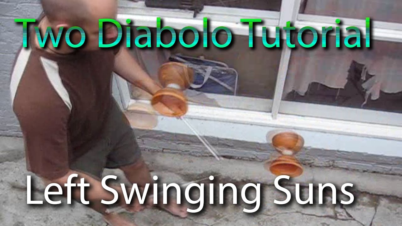 Diabolo Tutorial - Two Diabolo Left Swinging Suns - YouTube