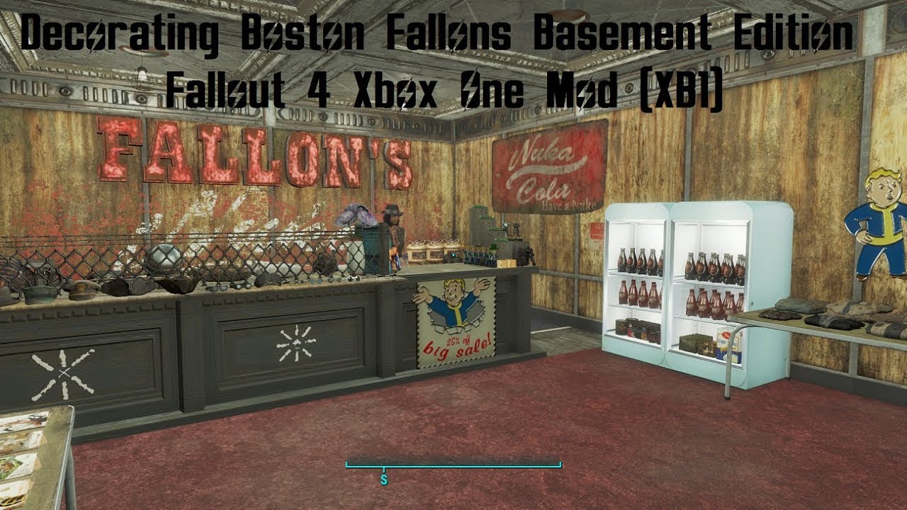Fallout 4 Decorating Boston Fallons Basement Edition Mod Xbox One (XB1 ...