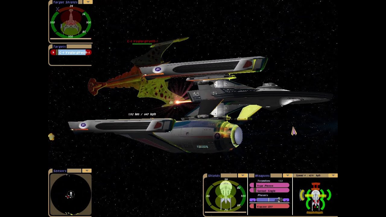 Alexander Class vs Klingon C9 Battlecruiser | KM | Star Trek Bridge ...
