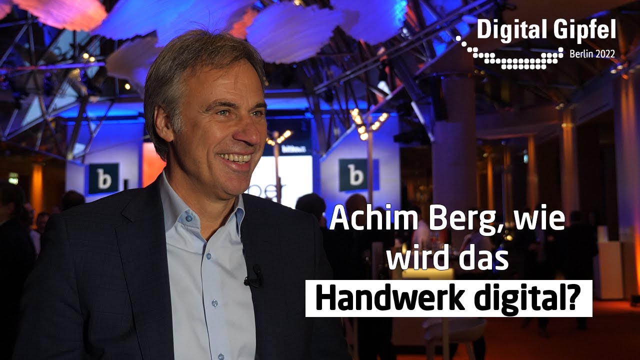 Achim Berg: Warum sind Daten auch für das Handwerk wichtig? | Digital ...