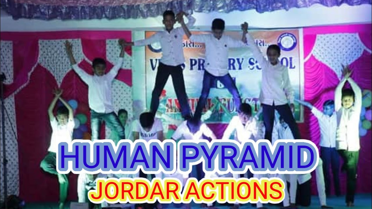 #HUMAN PYRAMID, PYRAMID BY STUDENTS - YouTube