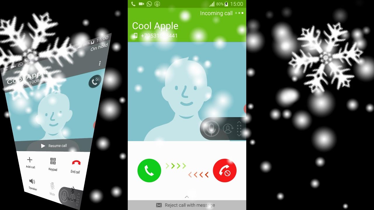 Samsung Galaxy S5 Screen recording/ Incoming call (Snow effect) - YouTube