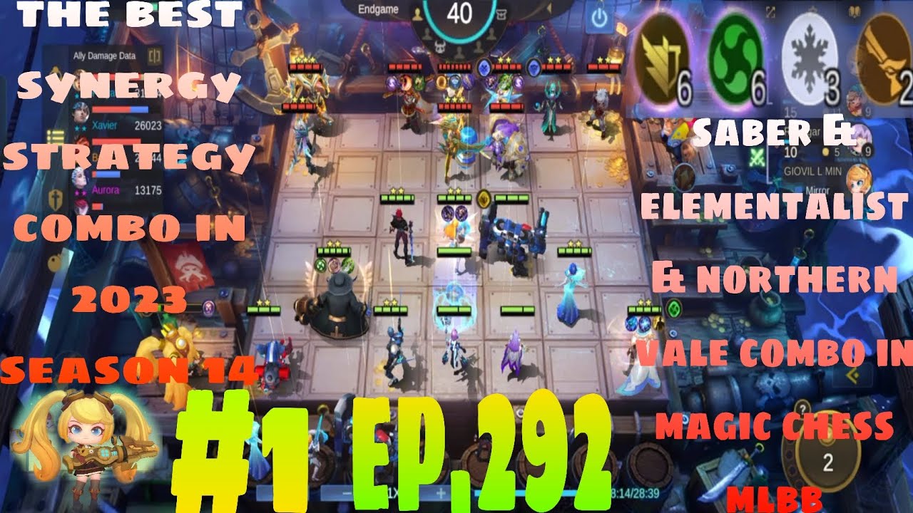 SABER & ELEMENTALIST & NORTHERN VALE BEST SYNERGY COMBO IN MAGIC CHESS ...