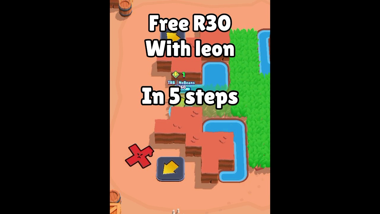 Free R30 With Leon In 5 Steps Subscribe for more #brawlstars # ...