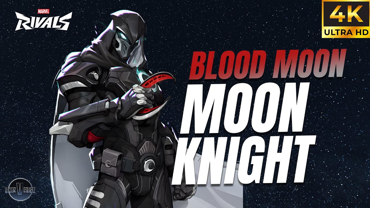 Blood Moon Knight Skin In-Game Spotlight 4K - Marvel Rivals - YouTube