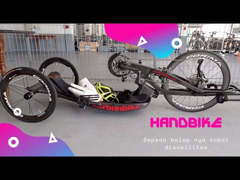 Perkenalkan sepeda Handbike Handcycle Carbonbike II para cycling - YouTube