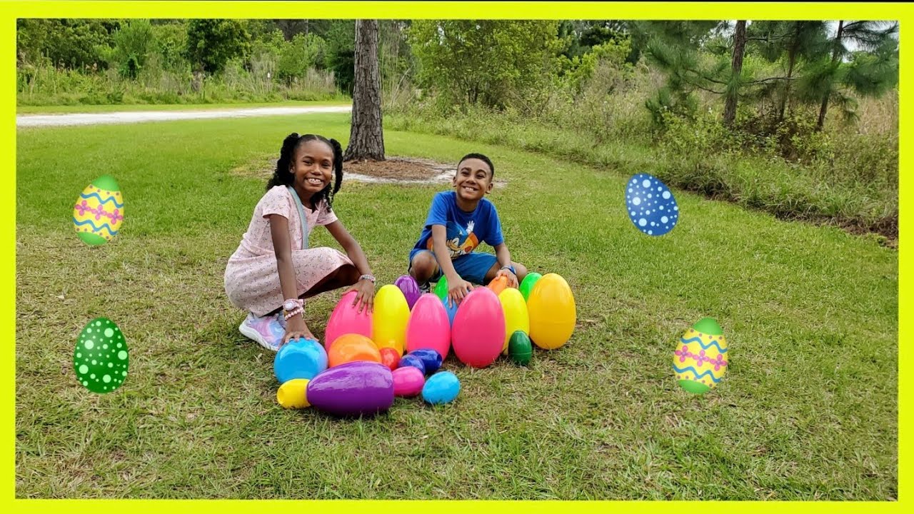 Who Will Win This Epic Easter Egg Hunt Challenge? Brother or Sister?! - YouTube