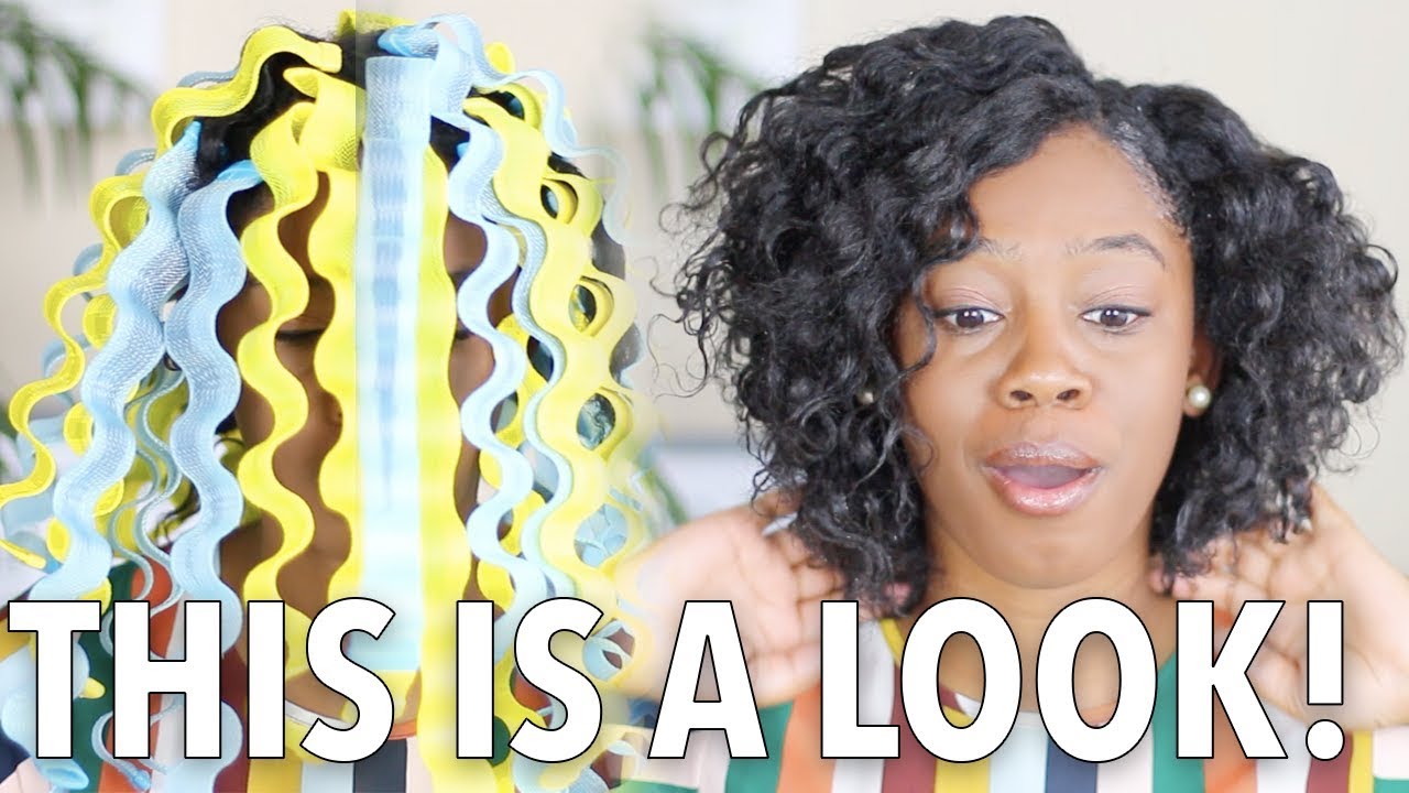 WAVE FORMERS on 4b 4c MEDIUM Length Natural Hair - YouTube