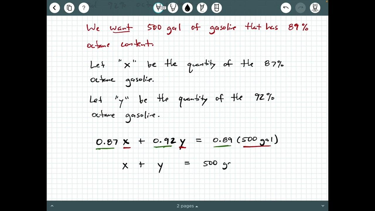 System of Equations Word Problem Example 2 - YouTube