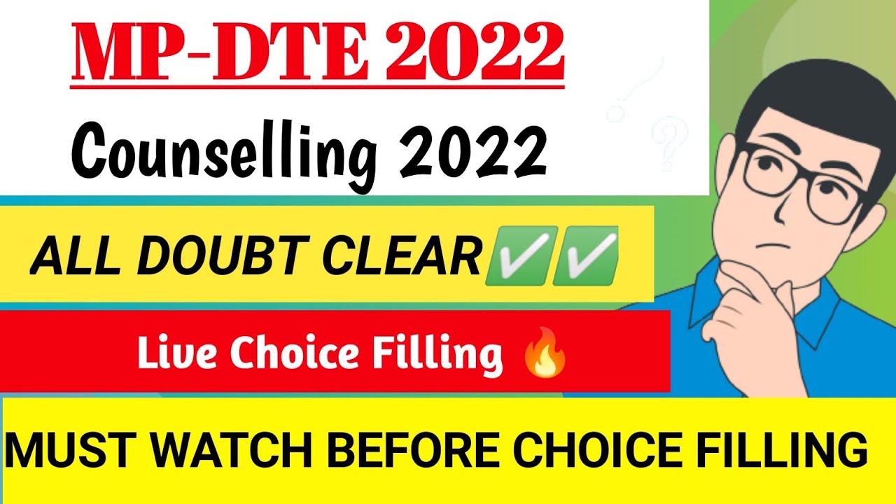 MP DTE Counselling 2022 Live Choice Filling | MP DTE Choice Filling ...