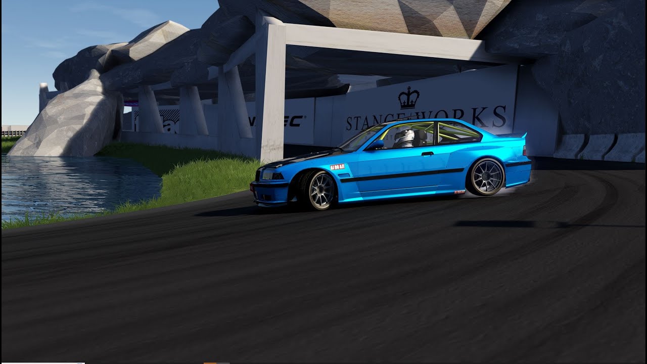 In the corner with BMW E36 pro drift - Assetto Corsa - YouTube