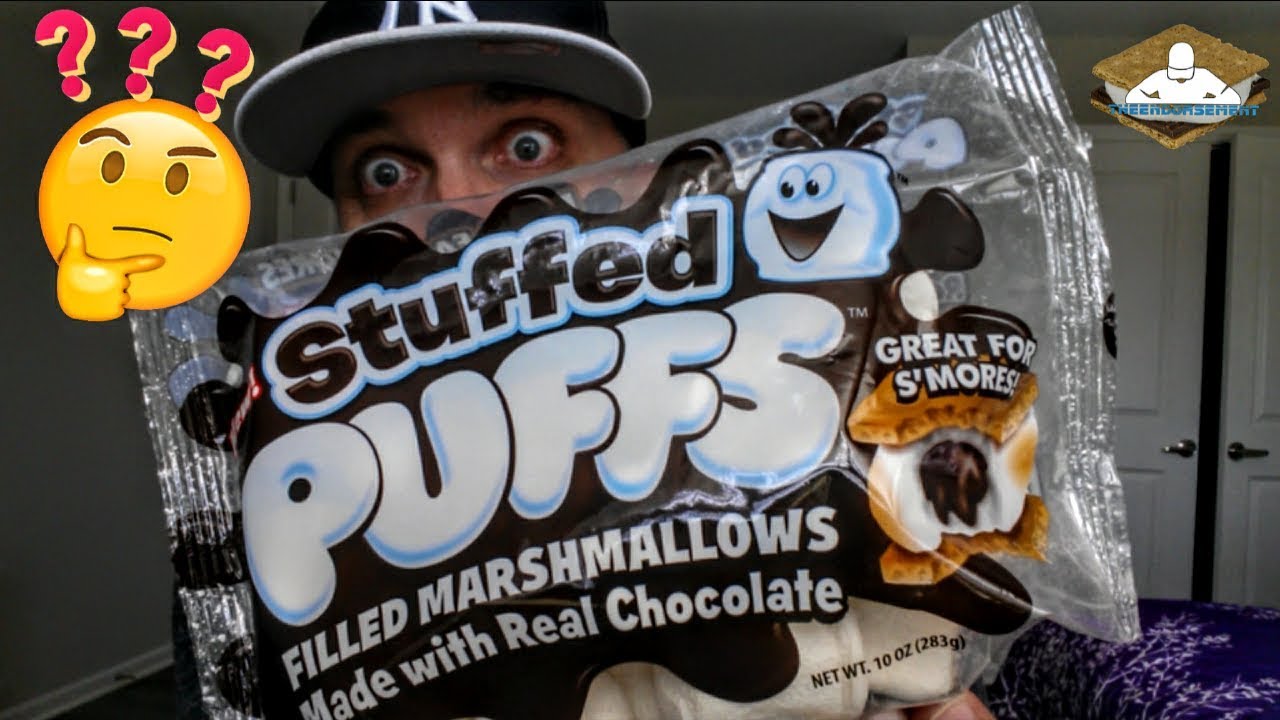 Stuffed Puffs® Review! | Chocolate Filled Marshmallows! 🍫🔥 - YouTube
