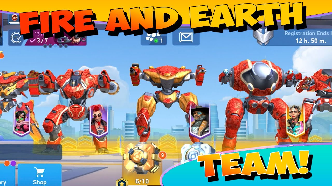 Mech Arena - Gameplay Walkthrough Part 223 - FIRE AND EARTH TEAM!🔥(iOS ...