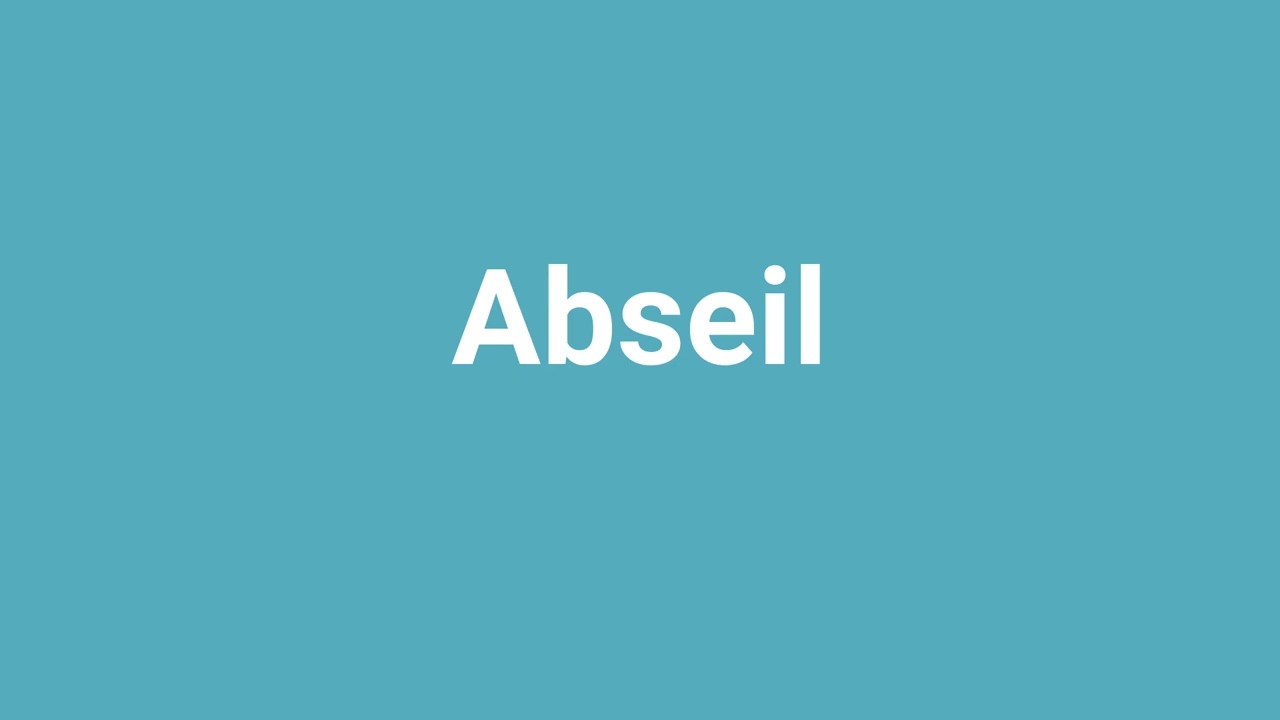 Abseil Meaning And Pronunciation YouTube abseil-meaning-and-pronunciation-youtube