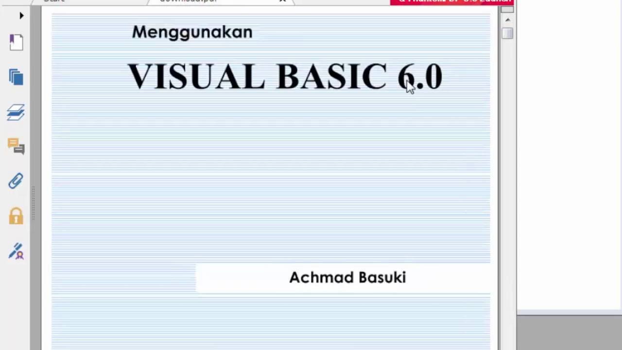 Tutorial Visual Basic 6.0 : Pengenalan VB6 - YouTube