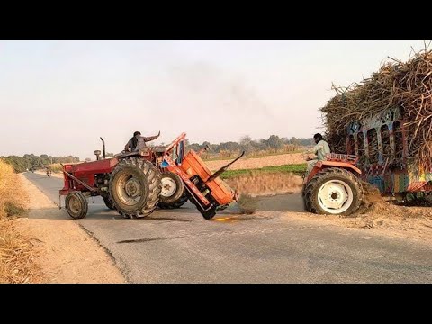 Accident on the Road and Tractor tralli heavy load. Zidi Khan 77. - YouTube