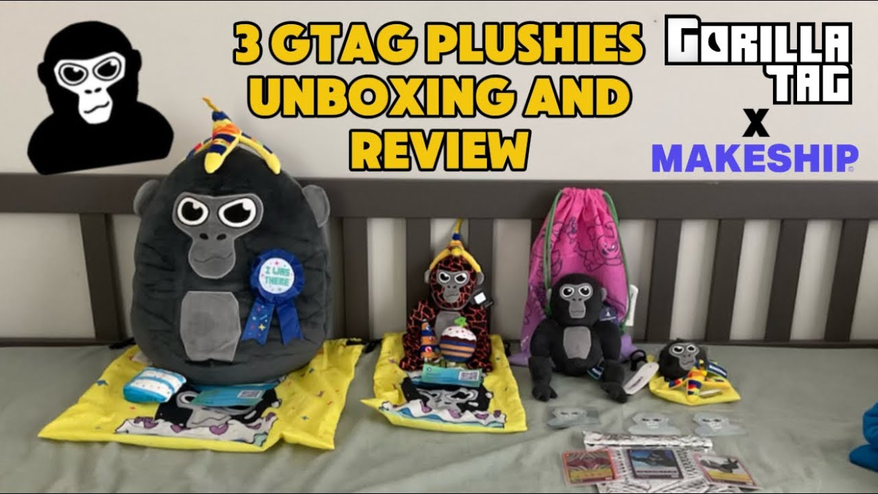 Gorilla tag X Makeship 3 new Gtag plushies | Unboxing and Review ...