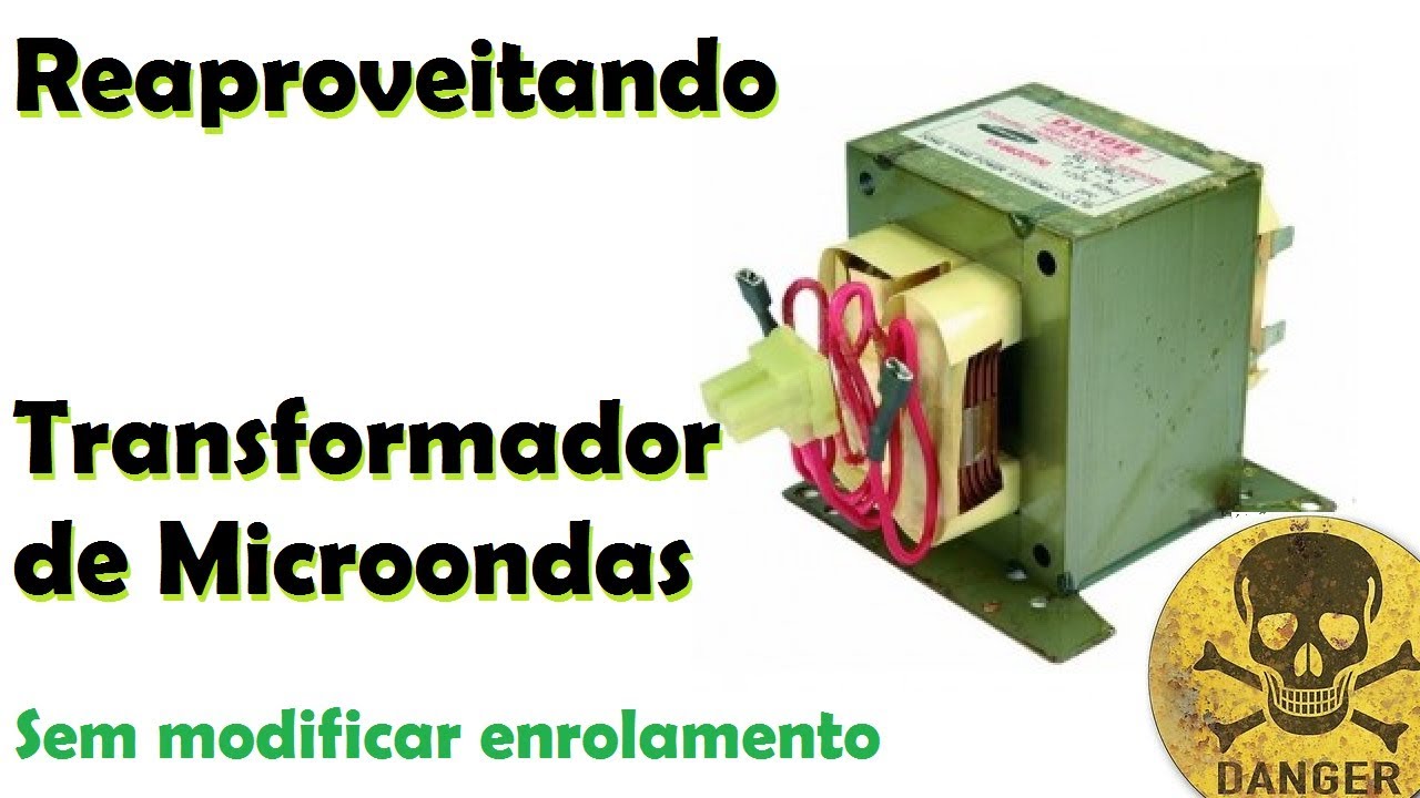 Como usar um transformador (trafo) de microondas para uma fonte - YouTube