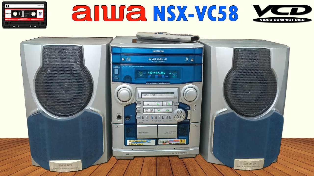 Aiwa NSX-VC58 HiFi music system || Overview & Sound test - YouTube