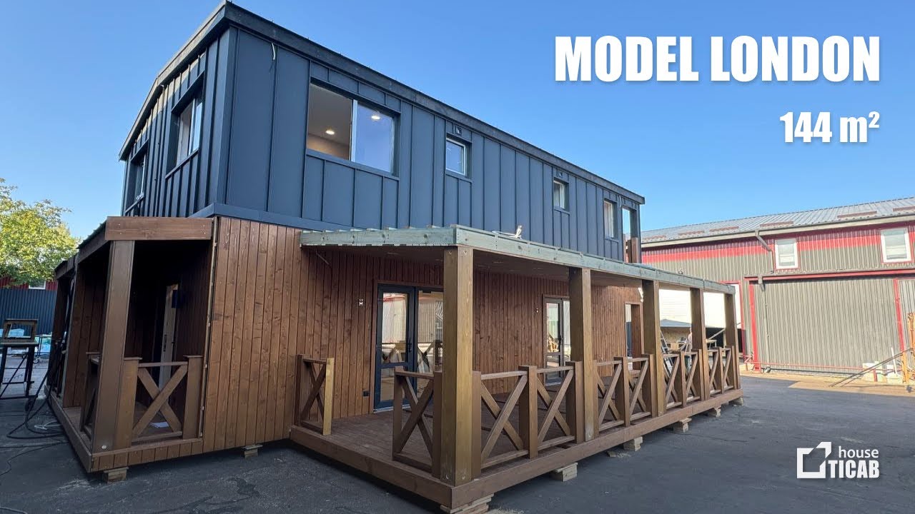 Modular house model London 144 m², for Poland, from the manufacturer TM ...