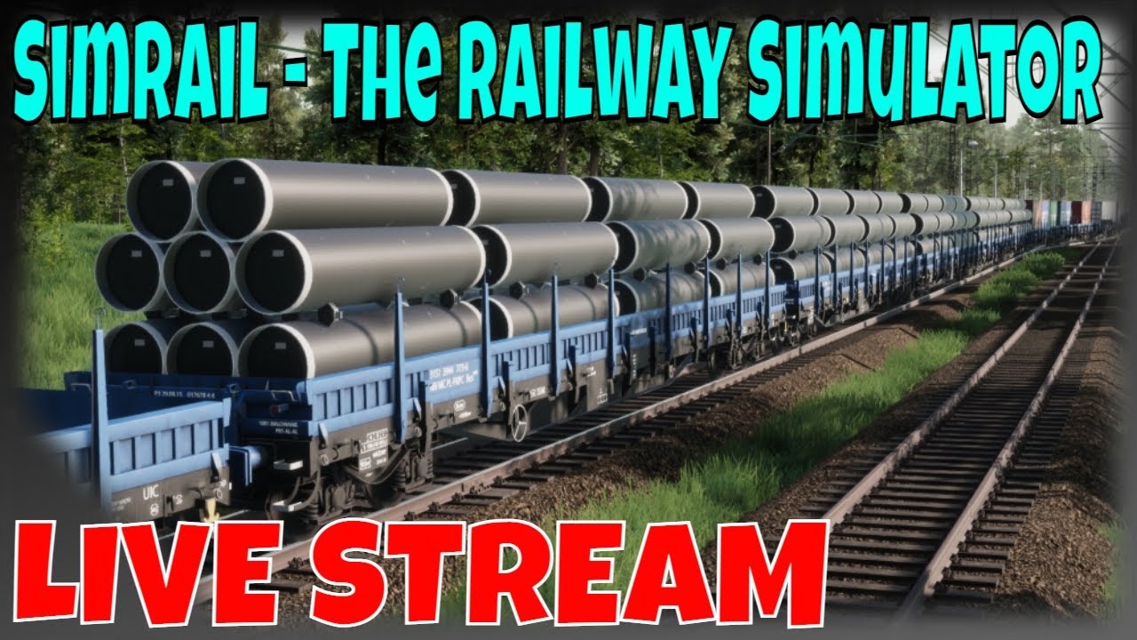 VEZEME PLNÉ NÁKLADNÍ VAGÓNY LIVE STREAM SimRail - The Railway Simulator CZ/SK - YouTube