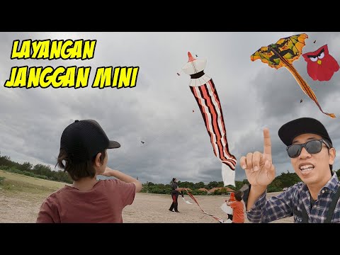 MAIN LAYANGAN JANGGAN MINI TERBANG 2 SEKALIGUS!!