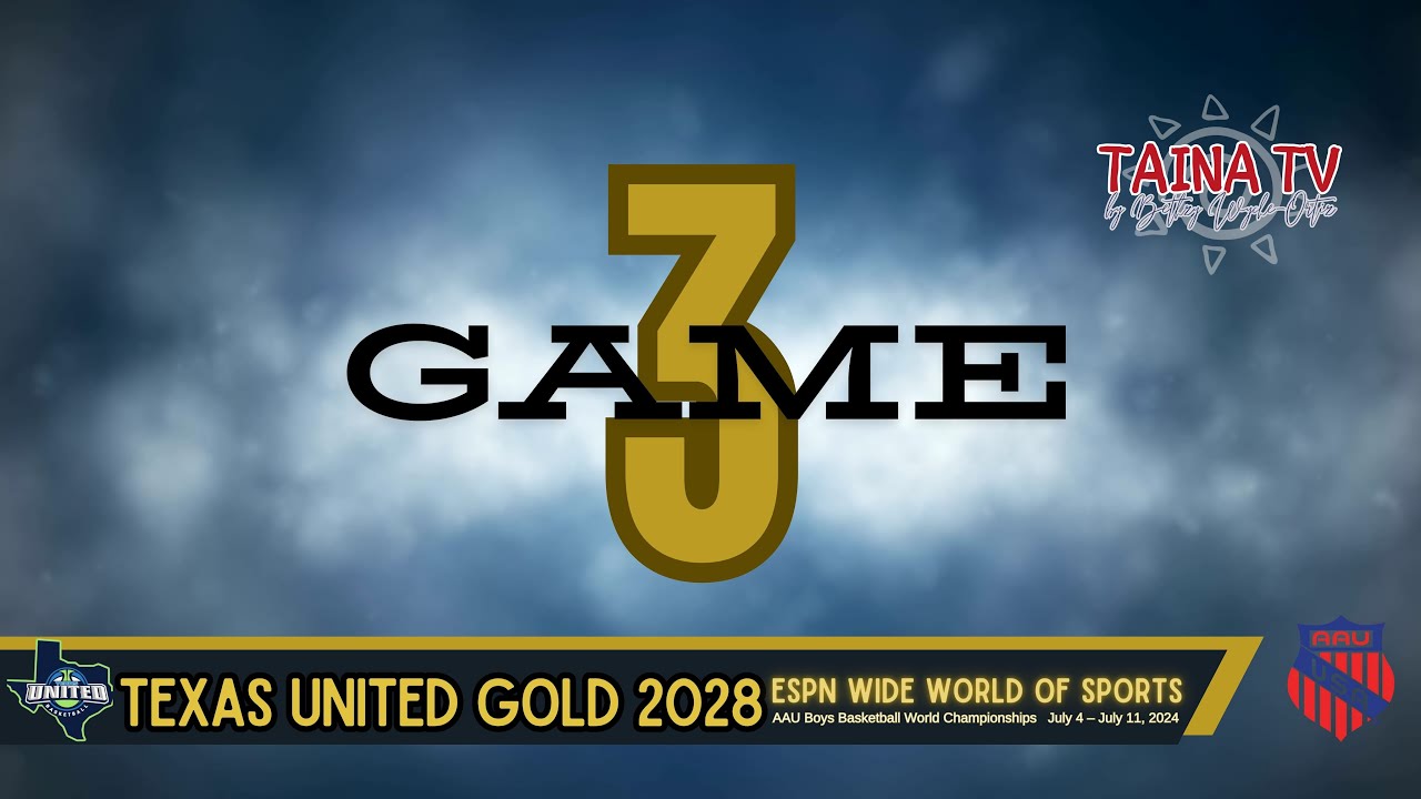 Game3::TXUnitedvsPR🏀 Texas United Gold 2028 AAU Boys Basketball World ...