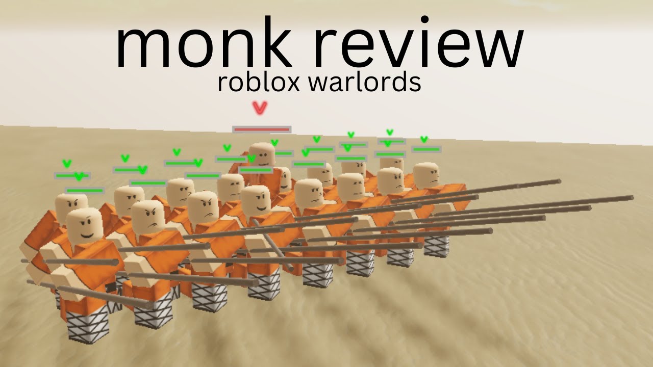 roblox warlords monk review - YouTube