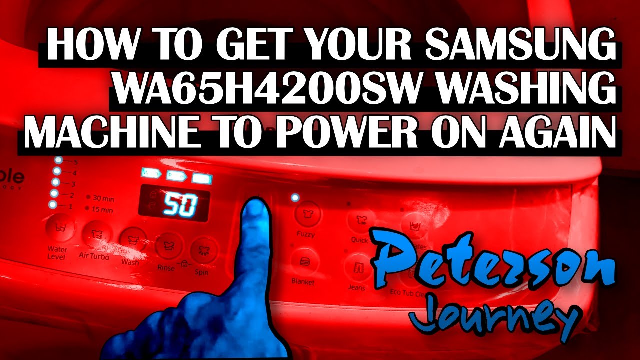 Samsung Washer No Power - Repair Or Swap Power Supply - YouTube