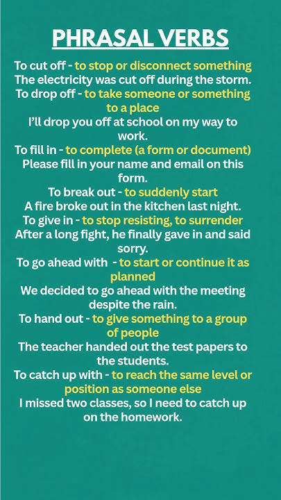 Master These Phrasal Verbs in Minutes | English Made Simple (Part - 14 ...