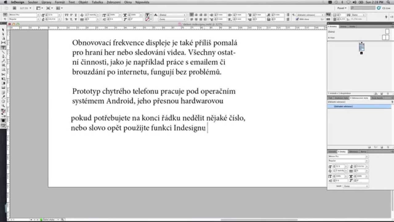 Správné dělení slov v Indesignu – Indesign CZ tutorial - YouTube