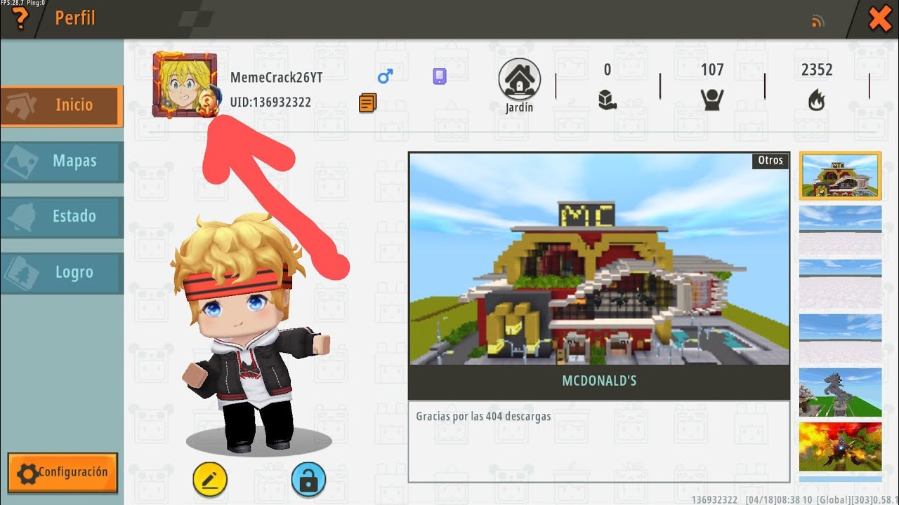 como cambiar el avatar gratis😱 en mini world creata 2022 | bug - YouTube