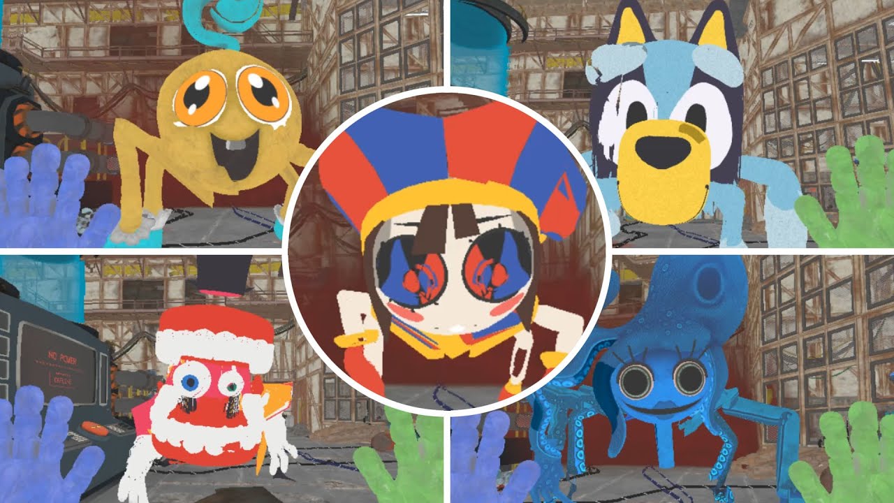 Poppy Playtime Chapter 3 - All Bosses Jumpscare (Crafty Corn, Bluey ...