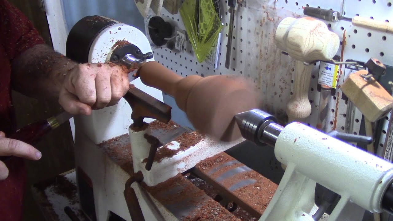 Turning a Segmented Gear Shifter - YouTube