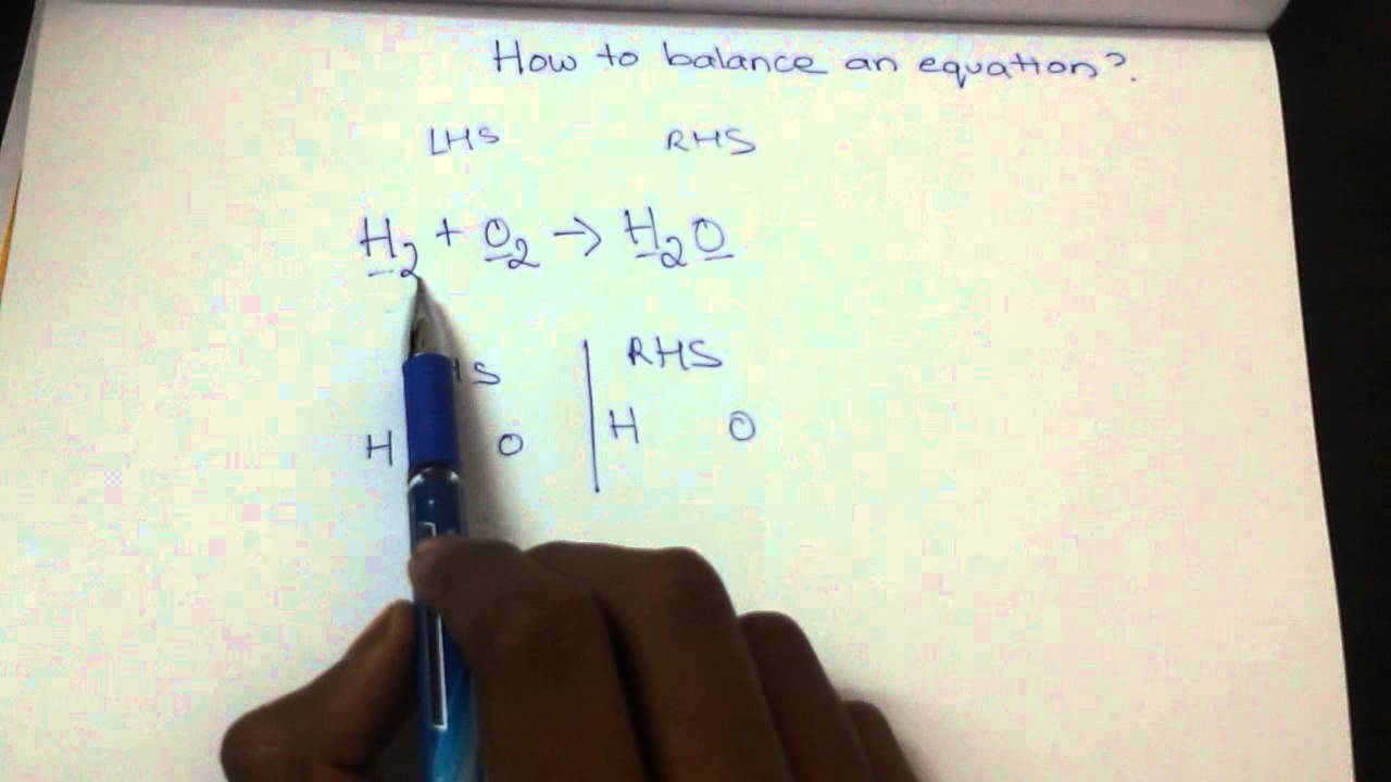 Easy way to balance a chemical equation - YouTube