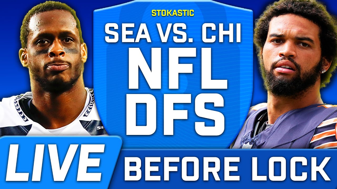 NFL DFS Showdown Live Before Lock | Seahawks-Bears TNF Week 17 DFS ...