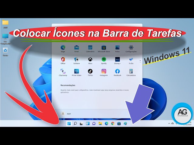 Icone Da Barra De Tarefas Windows 11 Vai Reposicionar ícone Do
