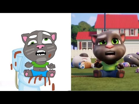 Laugh with My Talking Tom 2 Funny Drawing Meme -Try not To laugh 😂😂 ...